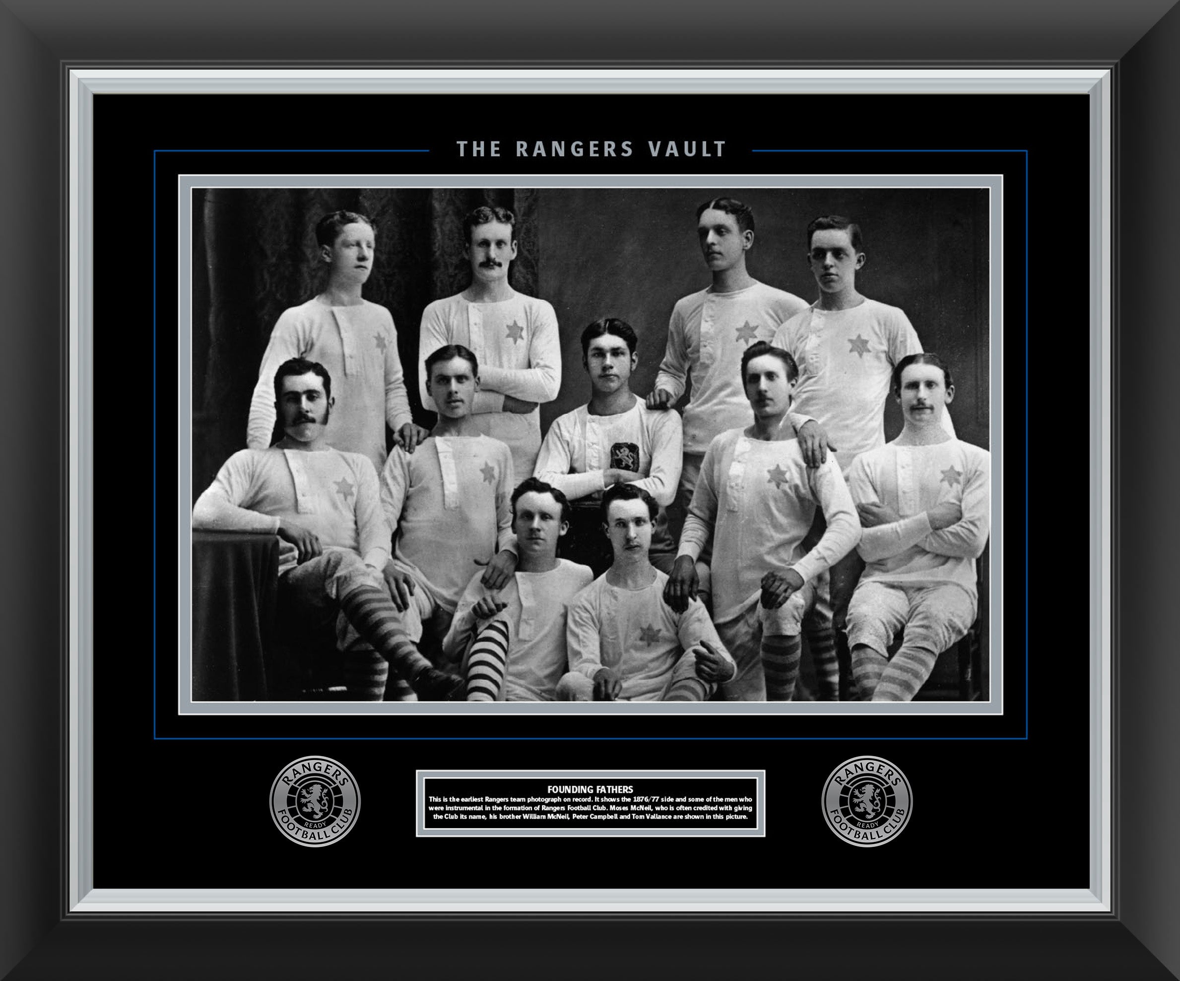 Rangers 20x16" Founding Fathers Framed Print – Arena Imaging Licensed ...